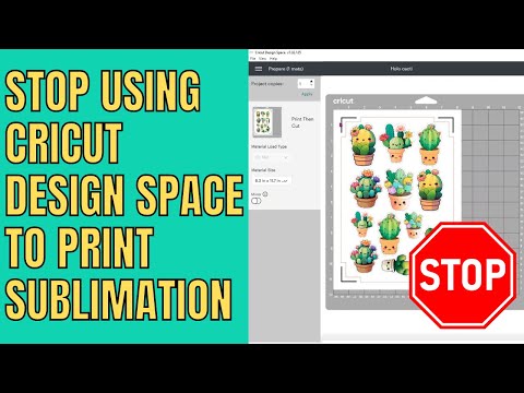 Why you should not print Sublimation designs from Cricut Design Space Inkscape & Canva alternative