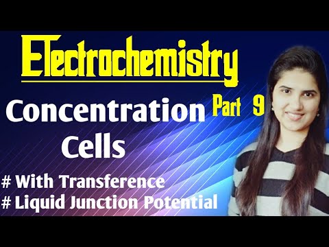 Concentration cell with transference-Liquid junction potential ...