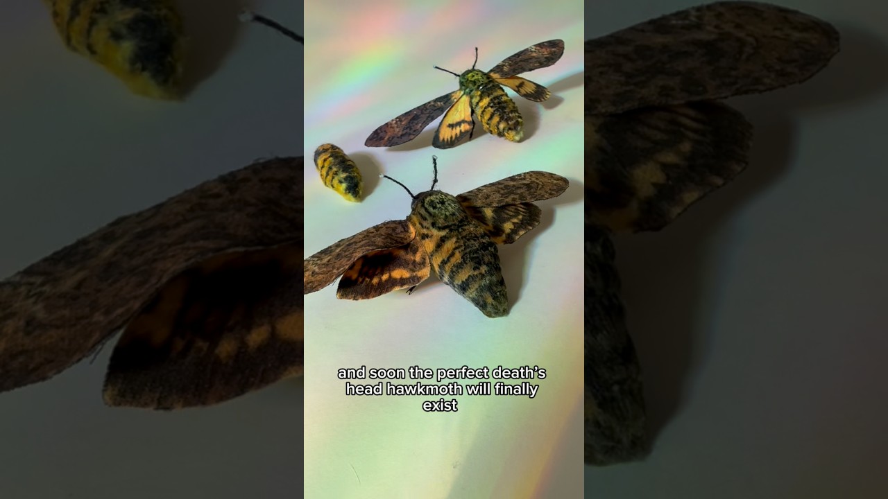 i failed three times  so you don’t have to  ☠️ they seriously tested my nerves!   #hawkmoth #mothart
