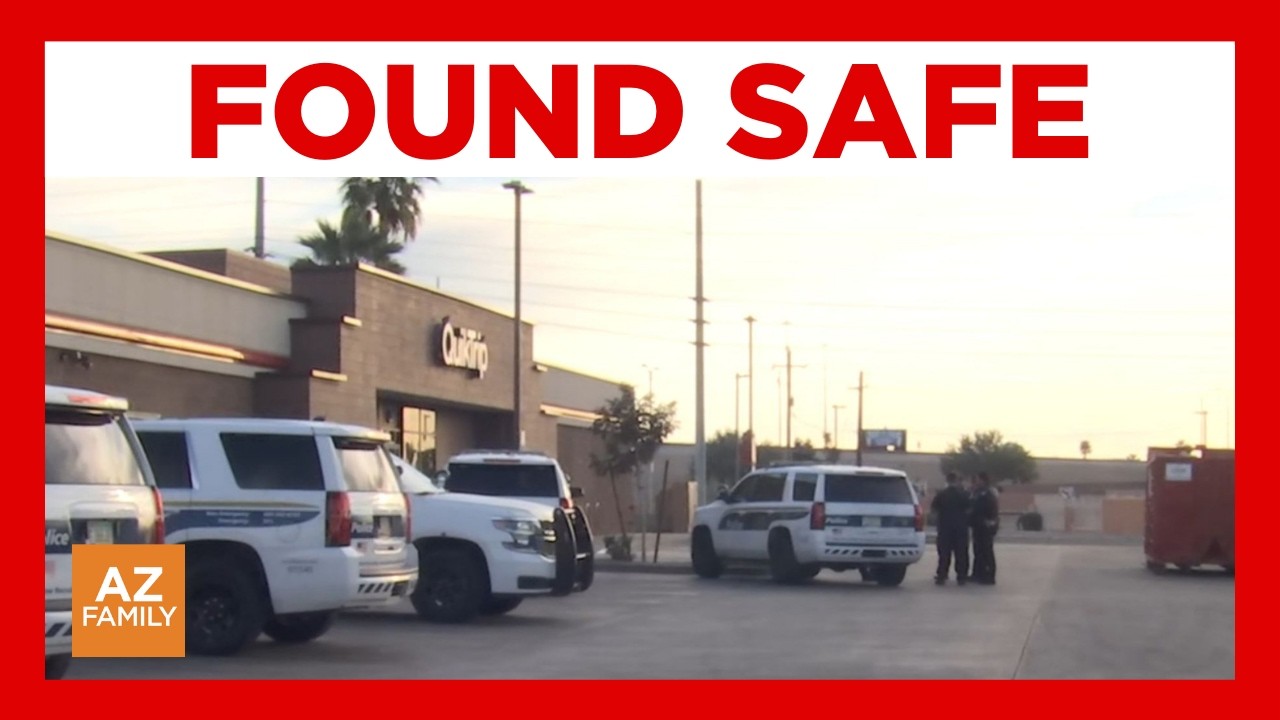 Missing toddler found safe at Phoenix gas station