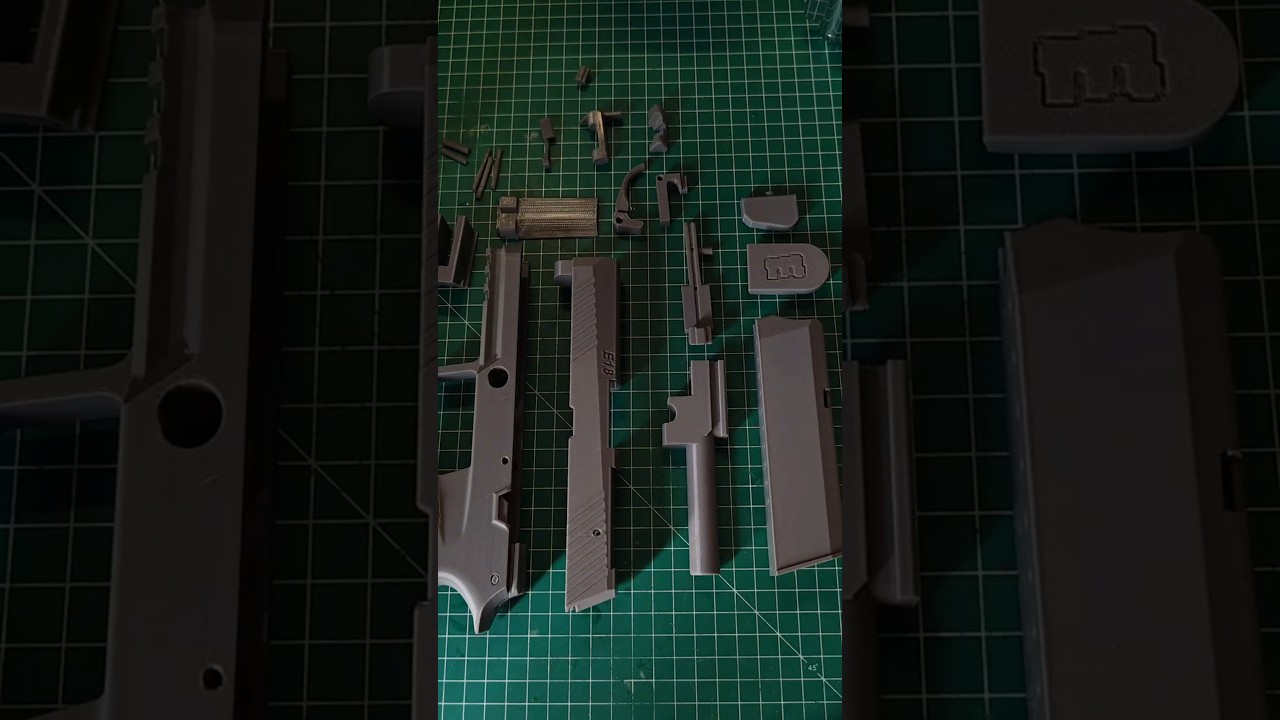 3D Printed E18 Toy Pistol #3dprinting #toy