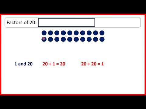 Identify factor pairs | Vocabulary | Year 5