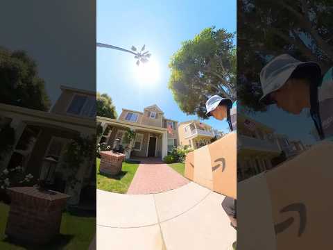 9 seconds Amazon driver delivery! #shorts #dsp #fastestdriver