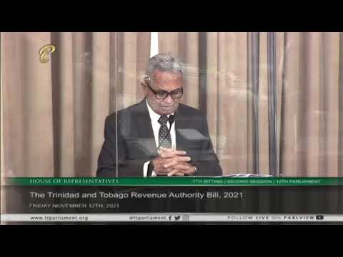The Minister of Finance presents the 2nd reading of TTRA Bill