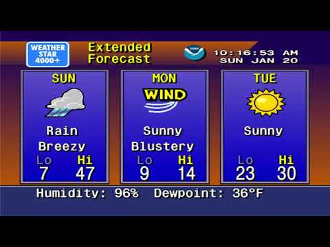 Local/Extended Weather Forecast: Edison, NJ - WeatherStar 4000 Emulator / January 20, 2019