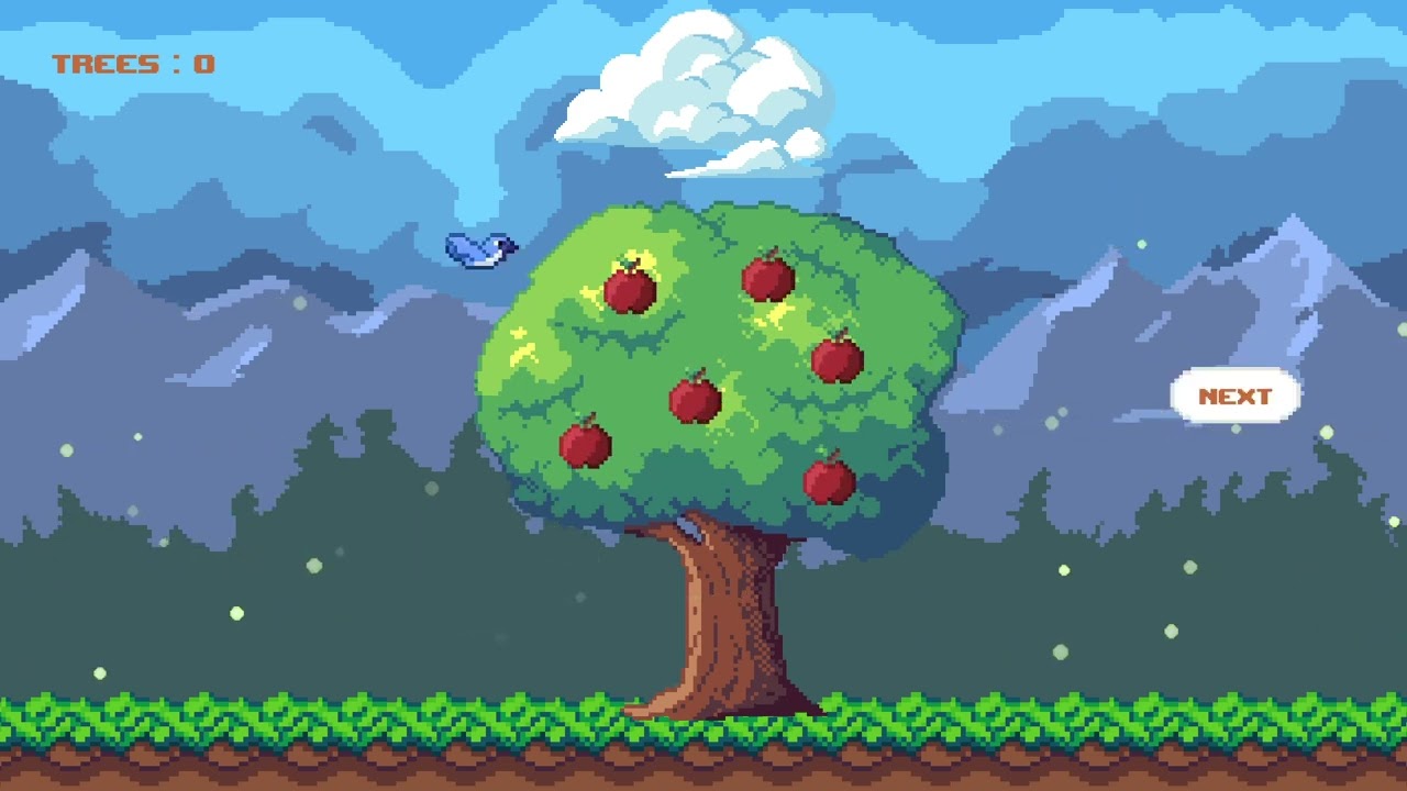 2D Animation Pixel Art - Growing Trees (School Project)