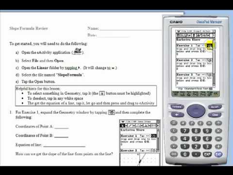 Slope Formula Review