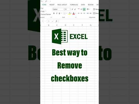 Excel Easy Tip🔥Best Way To Remove Checkboxes ☑️In Excel #shorts #viral #short #exceltips