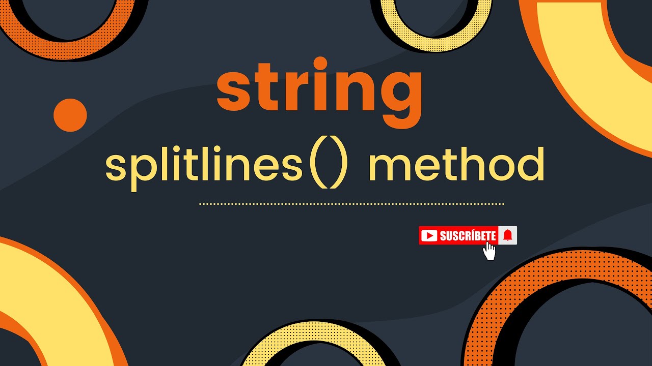 (RK) splitlines() string method in python