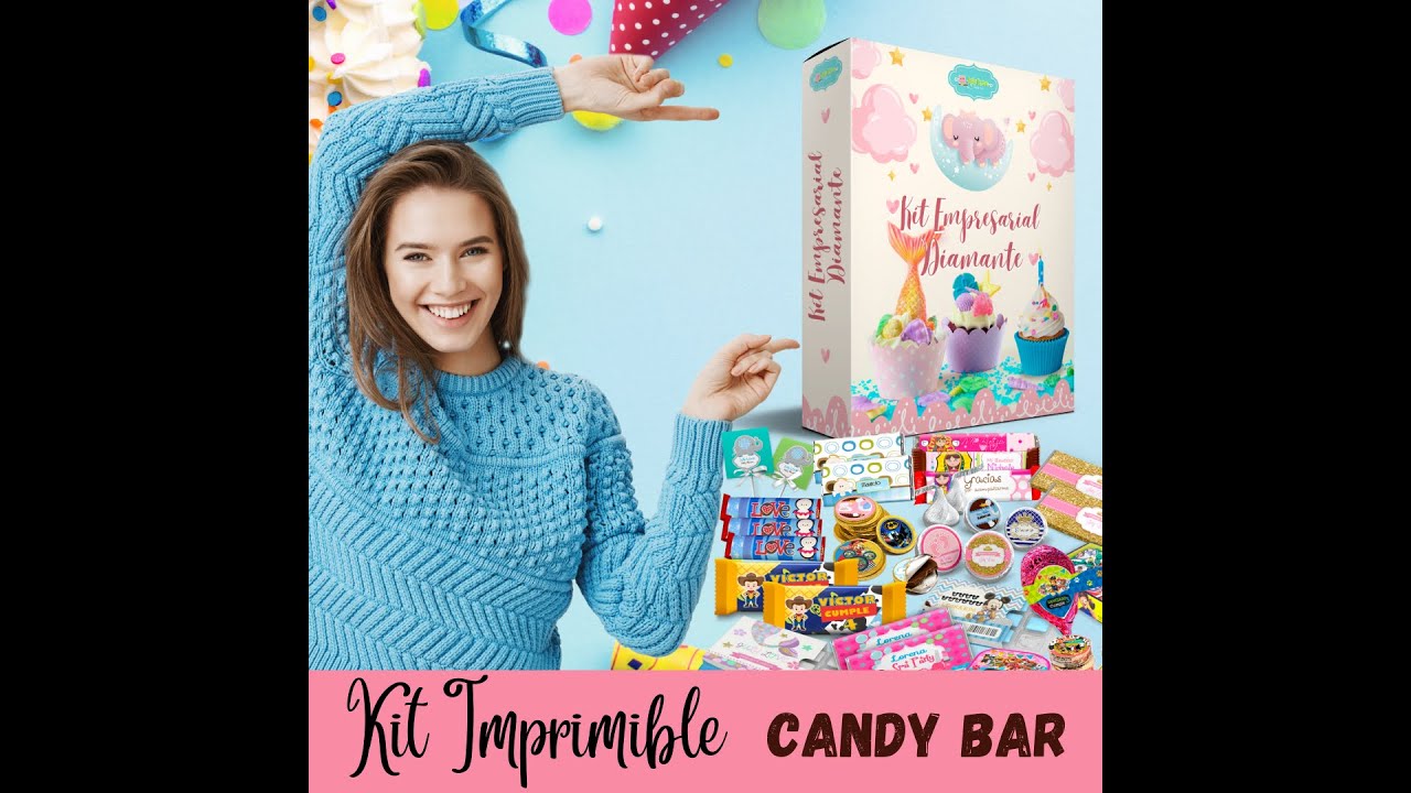 KIT IMPRIMIBLE CANDY BAR