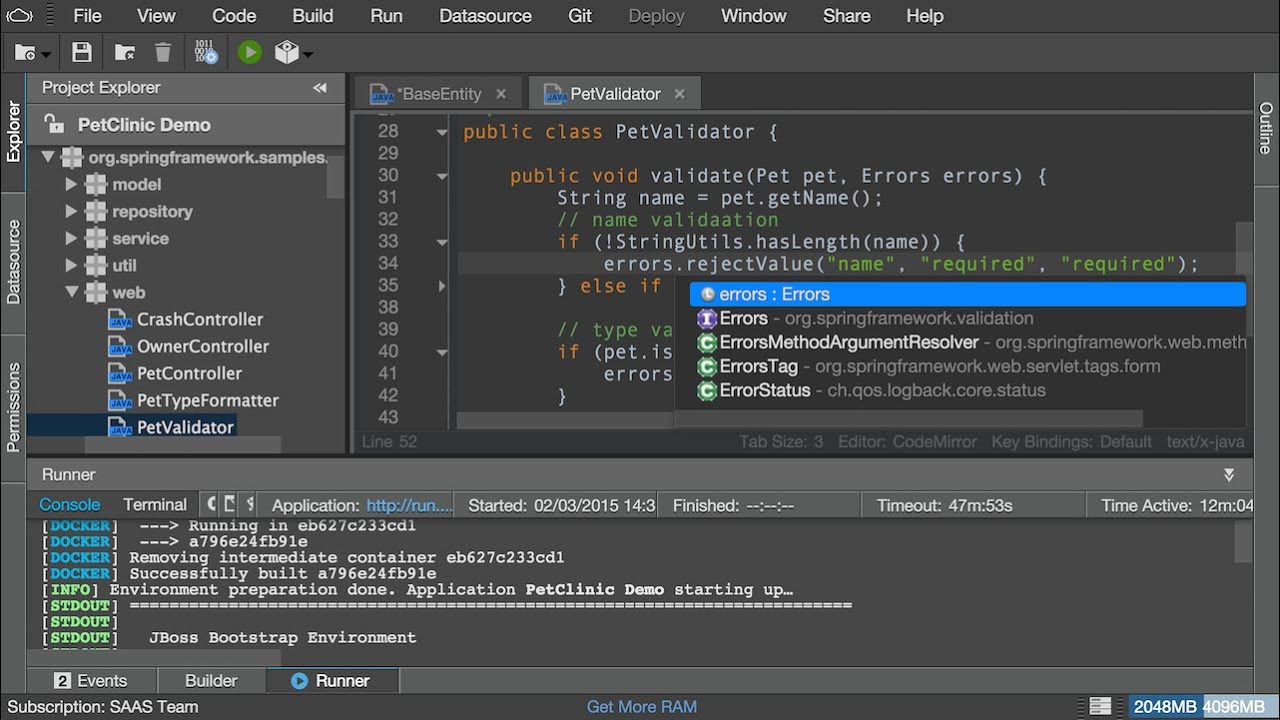 Codenvy 1 Minute Overview