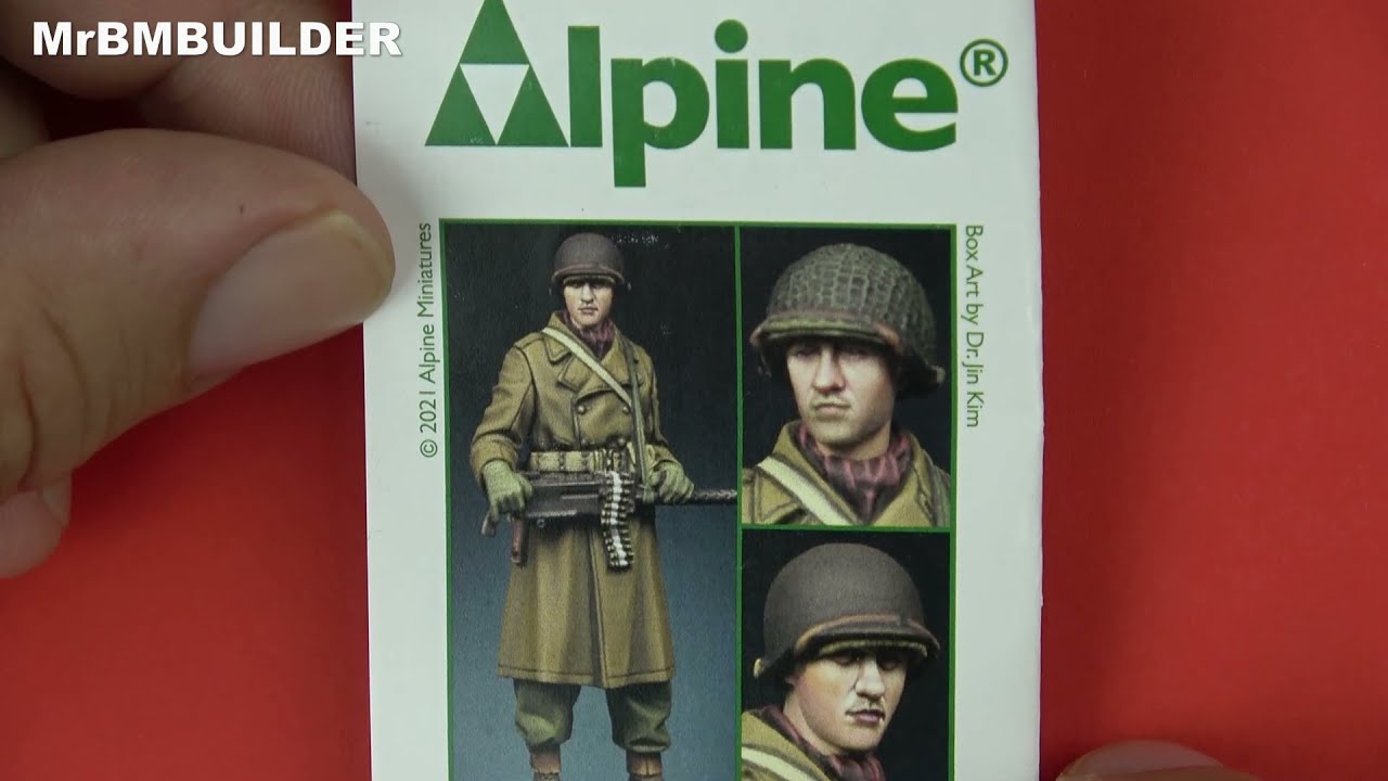 Alpine Miniatures   U.S. Machine Gunner  Winter 35th