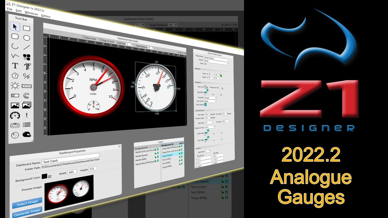 Z1 Designer Gauges