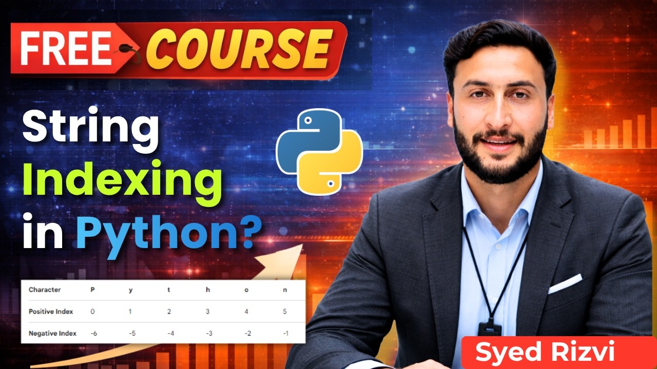 What is String Indexing? | String Indexing in Python | Positive & Negative Indexing in Python