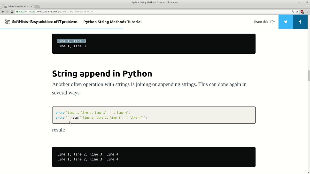 python string methods tutorial
