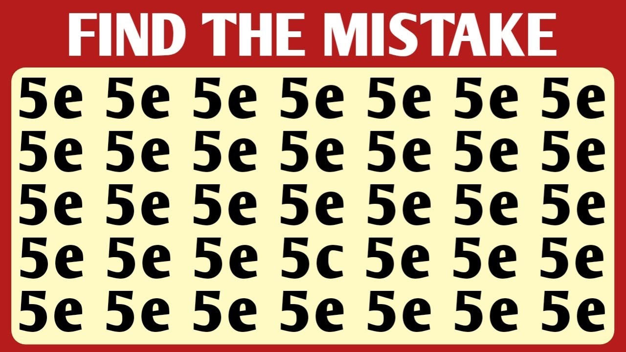The Ultimate Visual Memory Recall Challenge: Can Find The Mistake?