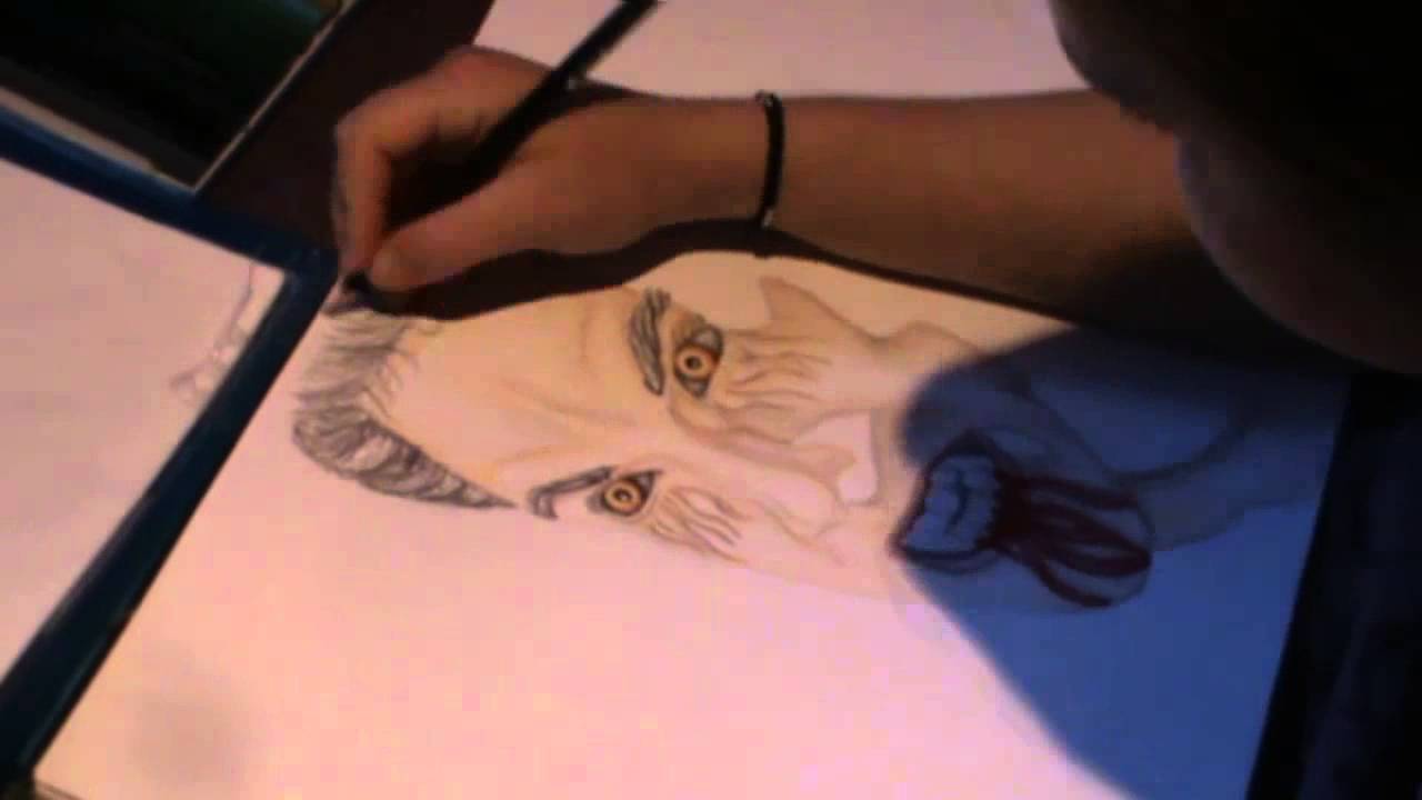 Tyler Turning Into a Hybrid Drawing /the Vampire Diaries