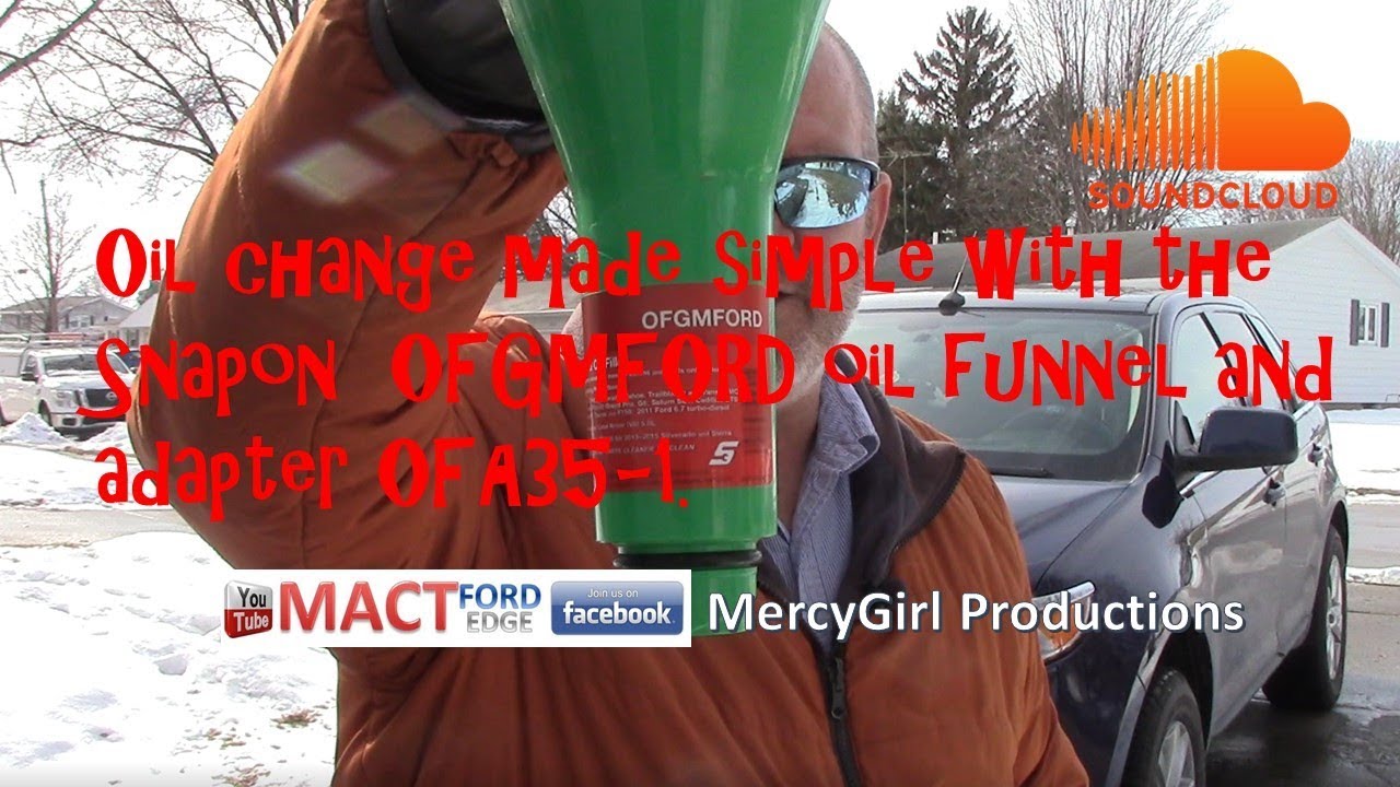 Oil change made simple with the Snapon oil funnel