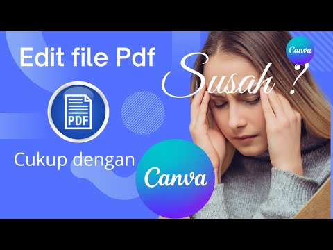 Cara mudah edit file Pdf menggunakan Canva | Belajar Canva