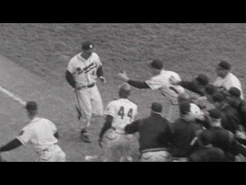 WS1957 Gm4: Mathews hits a walk-off homer for Braves