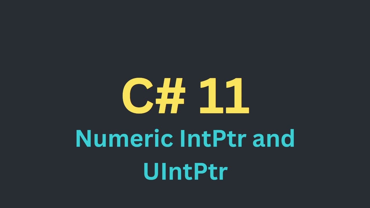 New Features C#11 - Numeric IntPtr and UIntPtr