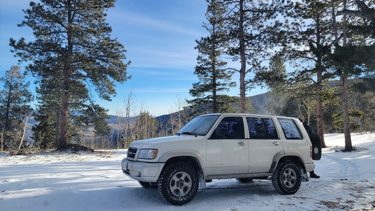 CLEAN 1999 Isuzu Trooper bought SIGHT-UNSEEN and driven from DALLAS to DENVER through a BLIZZARD