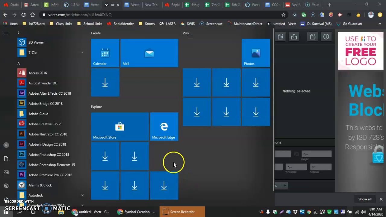 Vectr-Setting up the document