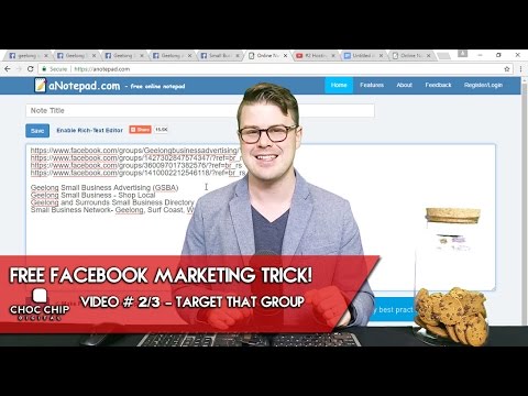 Free Facebook Marketing Trick - Target That Group