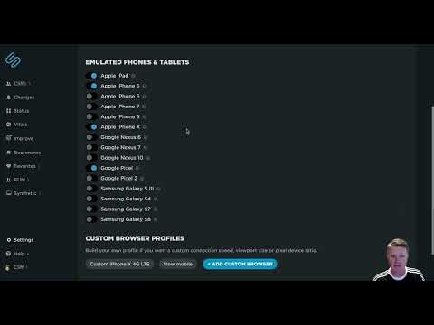 Settings Walkthrough: Regions, Browsers, Times and Checks.