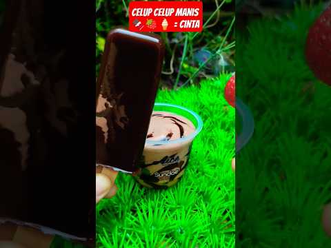 Cobain jelly dicelup ke Es krim Aice Sundae coklat, worth it nggak ya? #aice #eskrimunik #ziyazetv