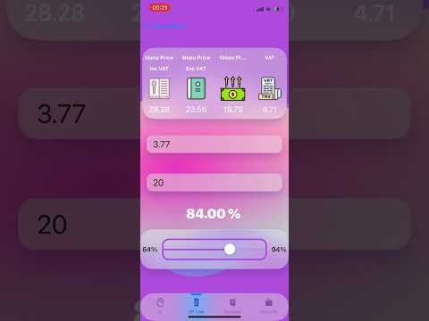 GP Calculator App for entering the Cost Price