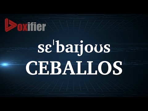 How to Pronunce Ceballos in English - Voxifier.com