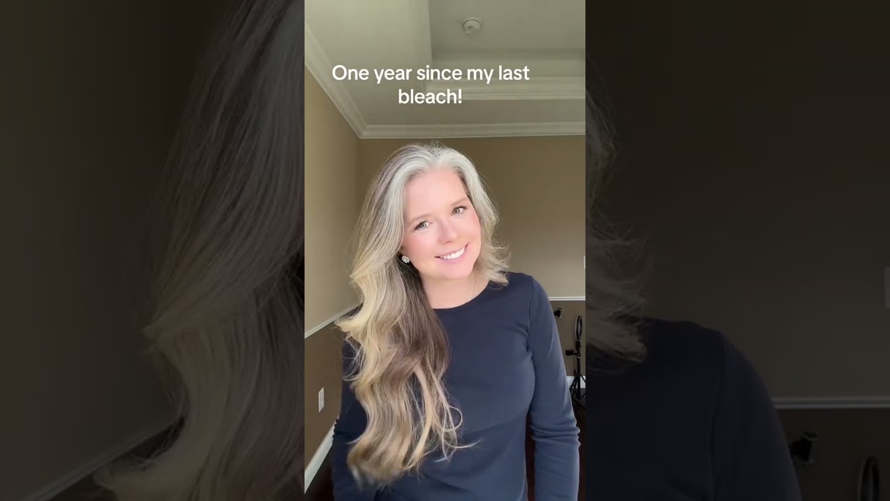 My healthy hair journey!! Embracing my natural gray. #hair #hairgrowth #longhair #silversisters