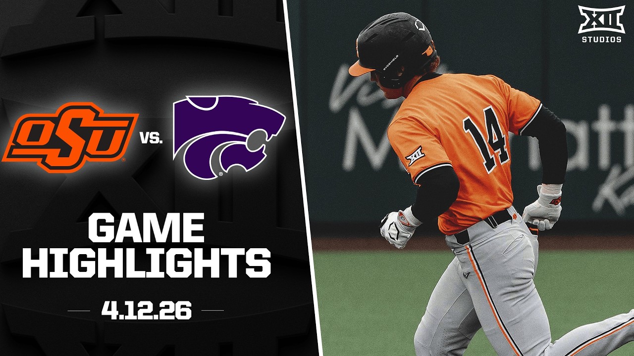 Oklahoma State vs. Kansas State Highlights (4.12.26) | 2026 Big 12 Baseball