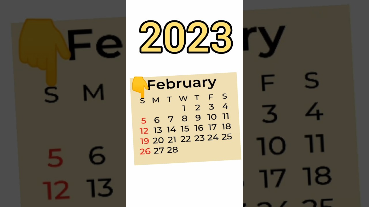 What happened in February 2023? #shortsviral #calendar #calender2023