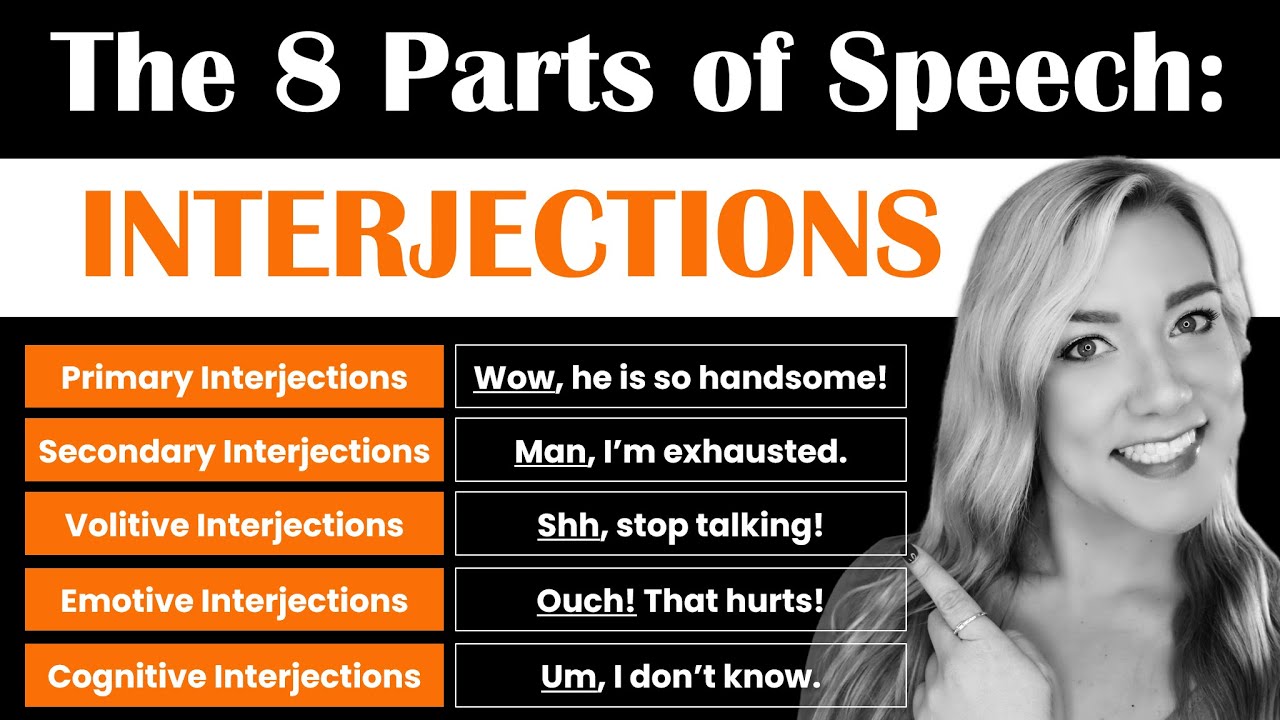 Interjections: Definition and Types | The Parts of Speech in English Grammar