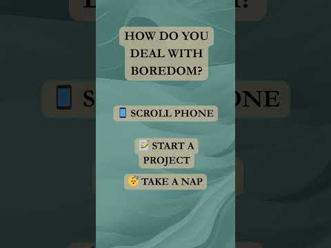 Your Boredom Response Speaks Volumes #PickVerse