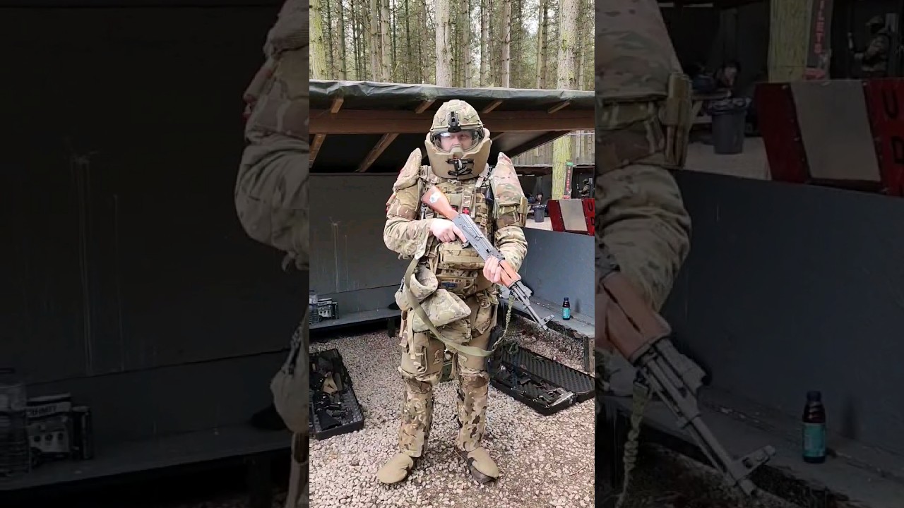 Real Life Juggernaut Costume #shorts #juggernaut #cod #mw2 #airsoft #airsoftguns #riotshield #guns