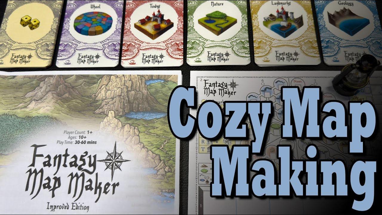 Fantasy Map Maker - Improved Edition - Cozy Map Making Roll and Write
