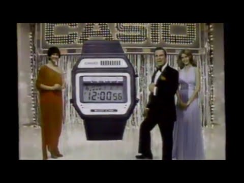 1980 Casio C-80 Calculator Digital Watch "Bert Parks" TV Commercial