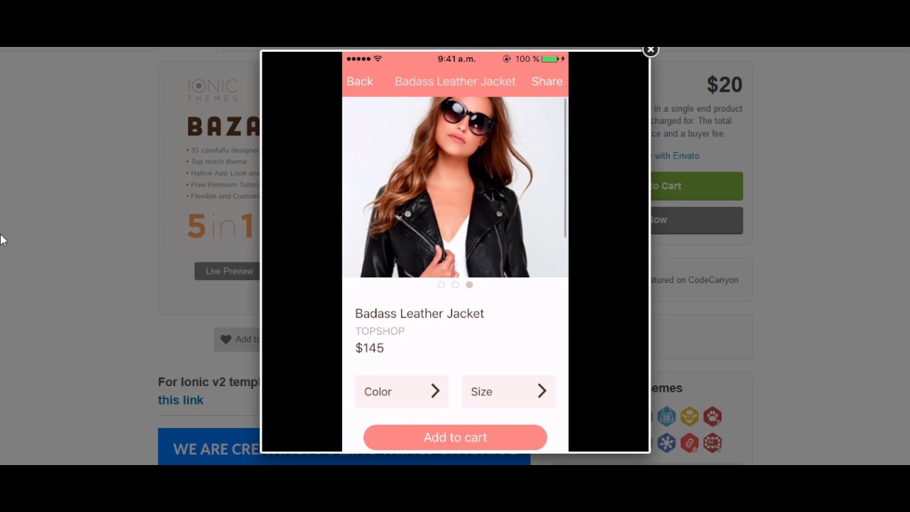 BAZAAR   Ionic Multi App Template with optional WooCommerce integration