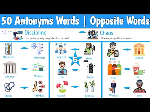Learn Antonyms Words | Opposite Words | Antonyms Words Series Episode 5