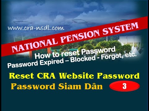 NPS/3.Reset Password in CRA Website/National Pension System/Password Siam Dân/New Pension Scheme