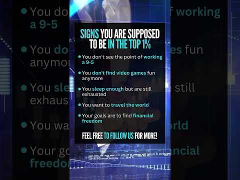 Cracking the Code to Top 1%: Signs You're Destined for Extraordinary Success 💰🚀 #millionaire