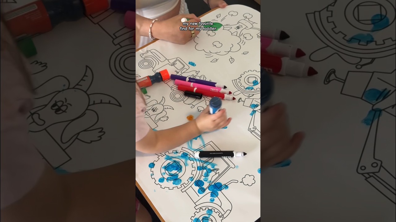 These coloring sheets are a hit!! #toddlerlife #toddleractivities #kidscrafts #kidsartsandcrafts