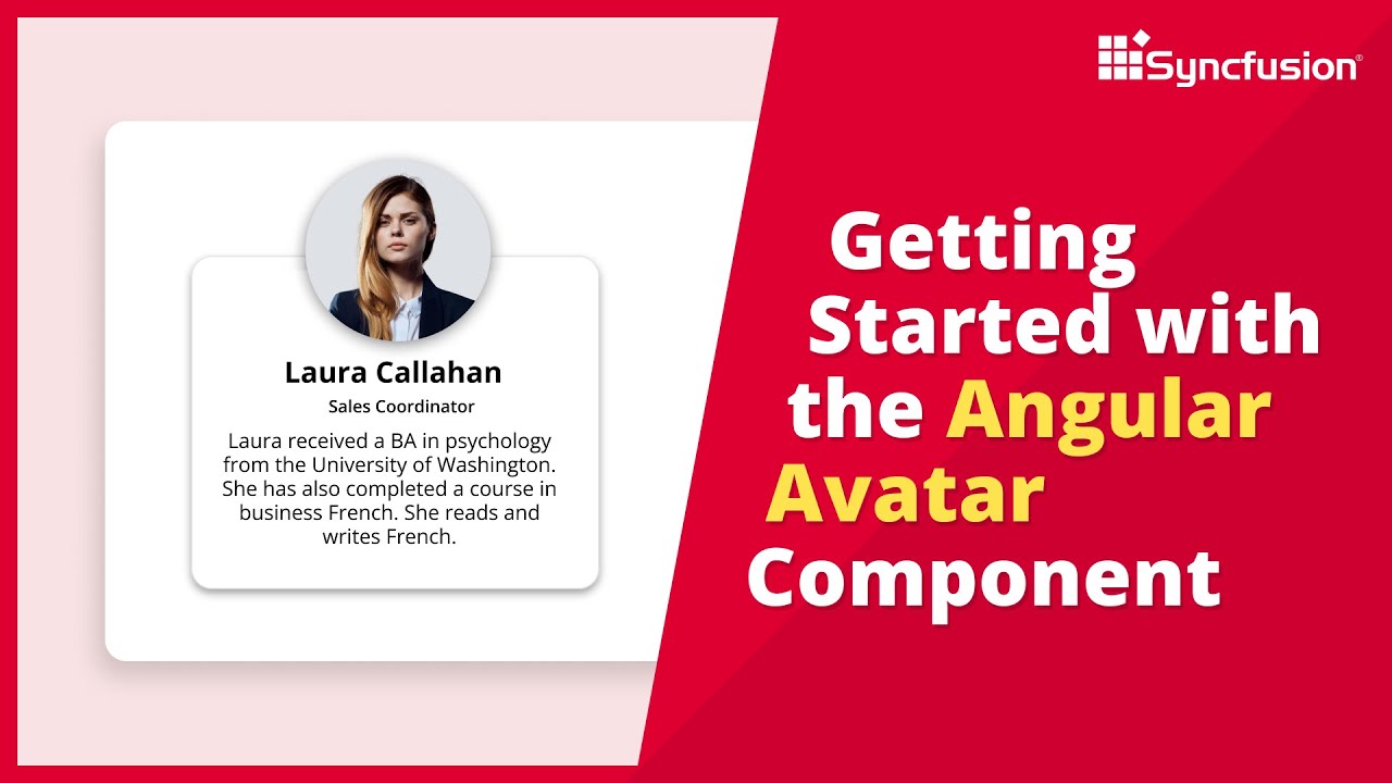 Getting Started with the Angular Avatar Component