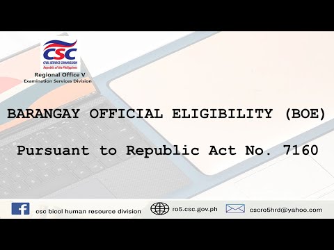 SPELS: On Point for Local Officials - Barangay Official Eligibility