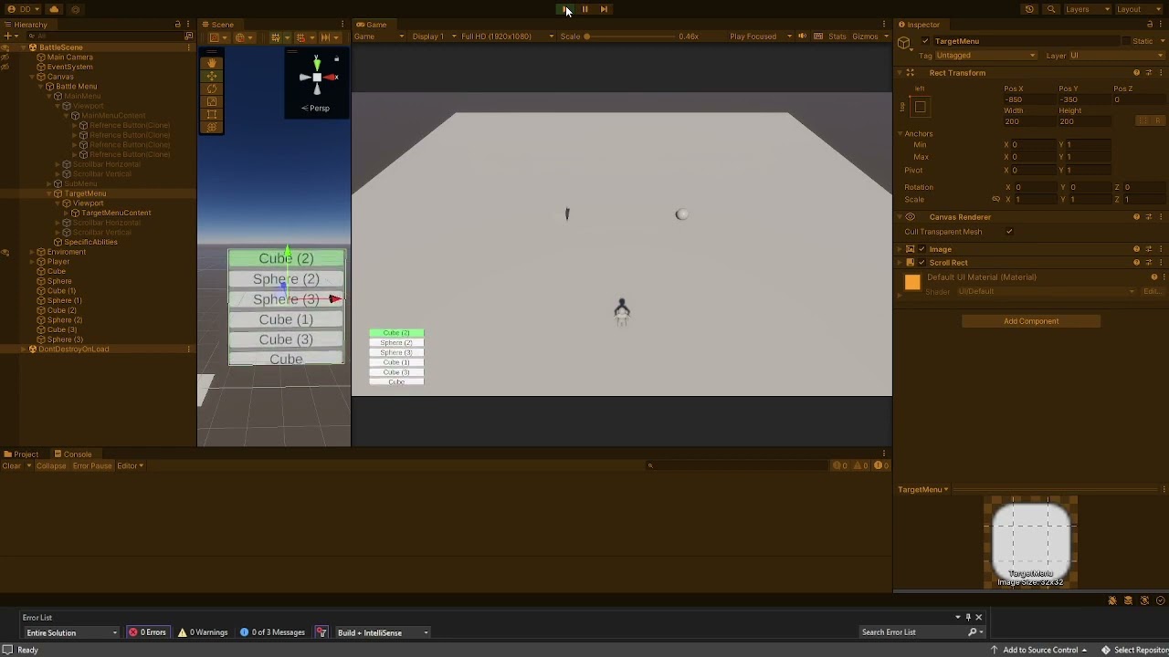 Menu Scroll With Gamepad Bug