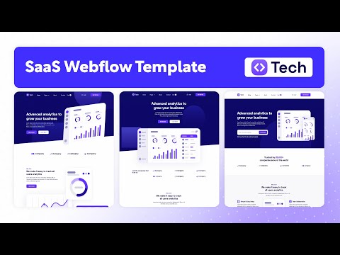 SaaS Website Template | Tech - BRIX Templates