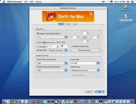 DivX Converter (for Mac) Basics